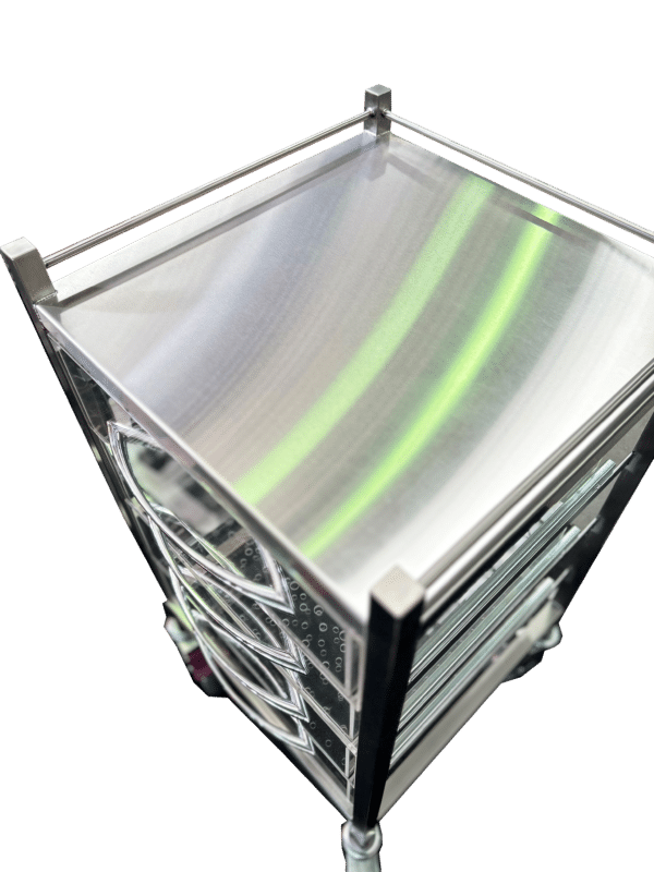 SS13VP - Perspex Draw Trolley - 4 Drawers - Emery Industries