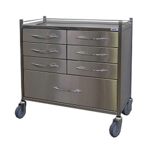Dressing Trolley - Stainless Steel / Welded frame - Emery Industries