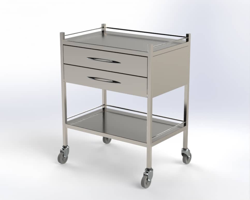 2 Drawer Dressing Trolley - Emery Industries